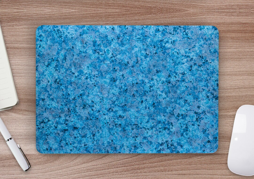 Blue Terrazzo Granite Marble Stone Laptop Skin, MacBook Skin, Computer ...