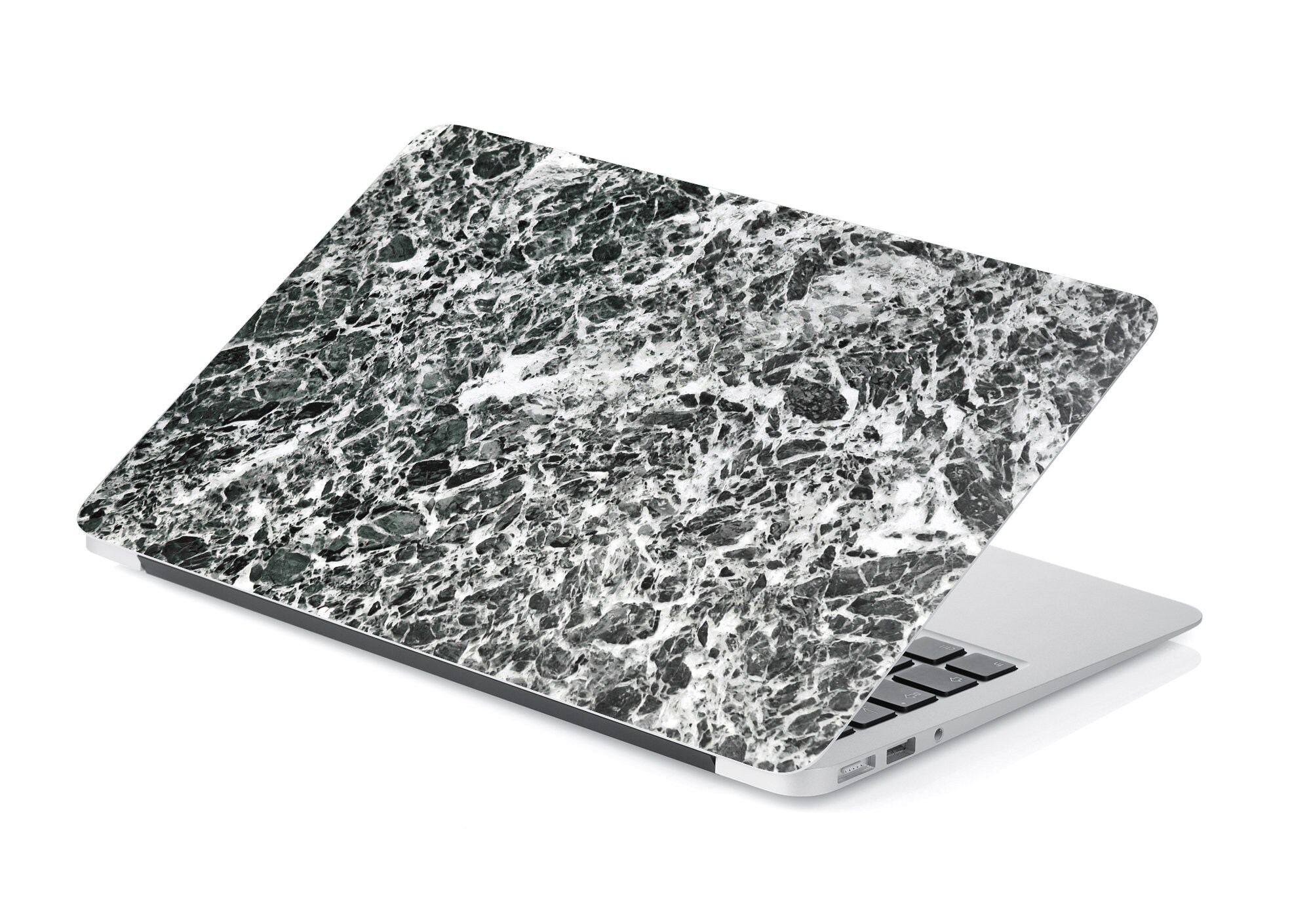 Abstract Black and White Stone Texture Laptop Skin Macbook - Etsy