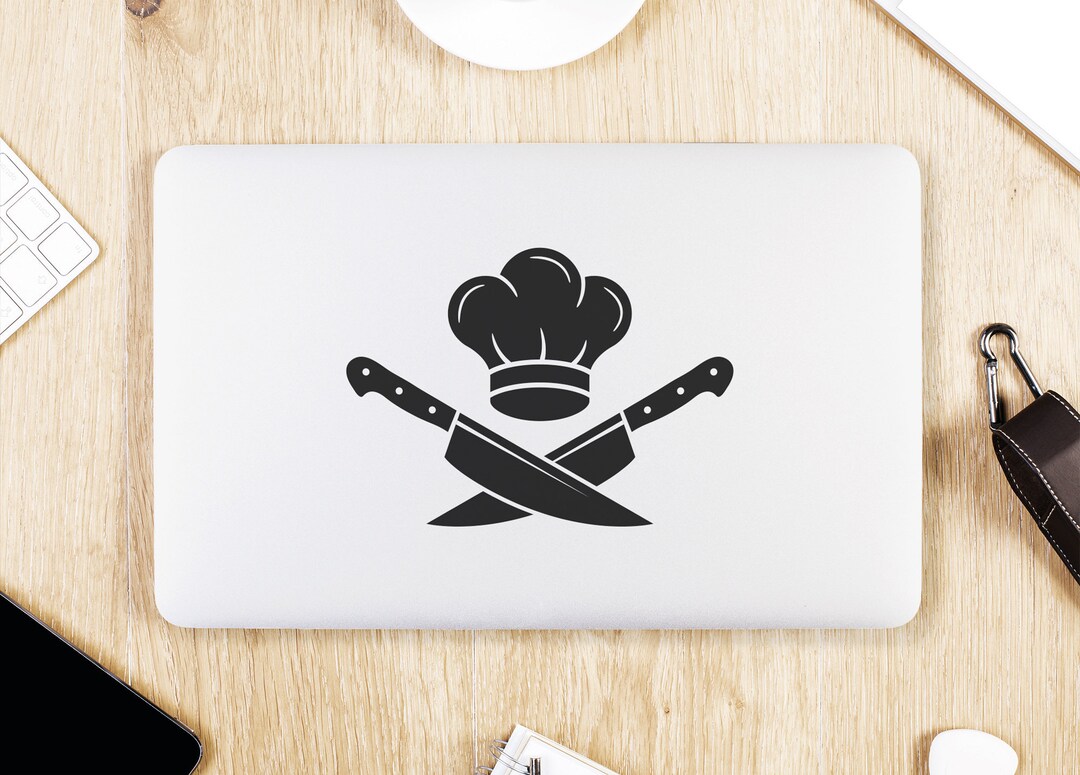 Chef's Hat & Chef's Knives Kitchen Tools UNIVERSAL Laptop Skin ...