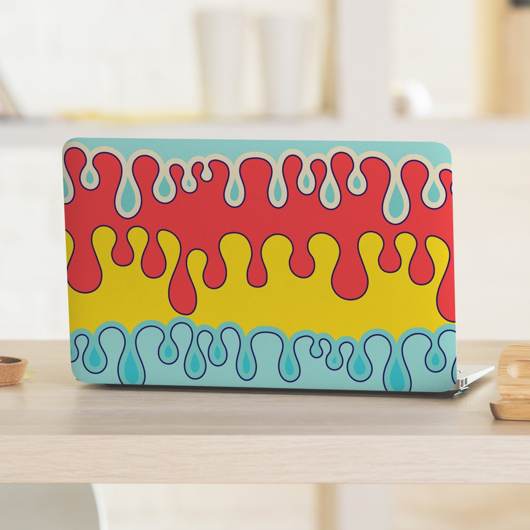 Blue Yellow Orange Goop Dripping Slime Goo UNIVERSAL Laptop Skin ...