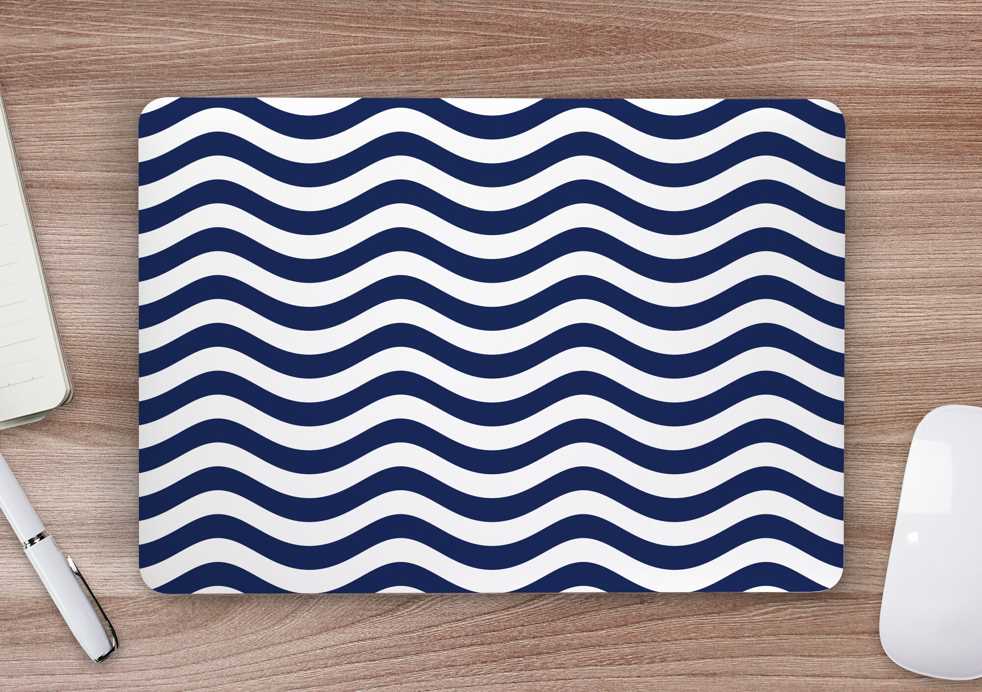 Simple Black Wavy Lines Design Laptop Skin Macbook Skin | Etsy