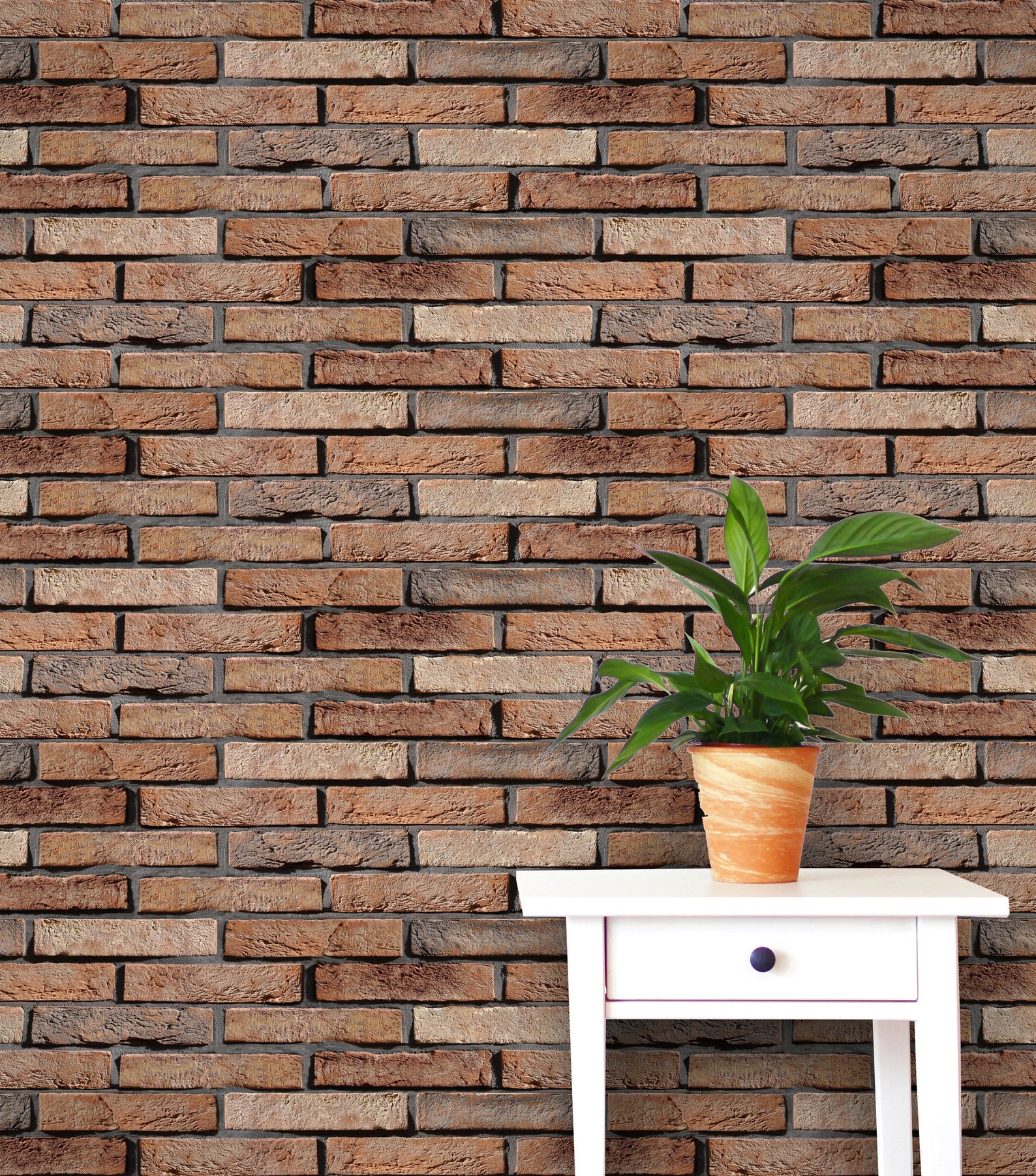 Realistic Bricks Wall Paper Removable Peel and Stick Wall - Etsy