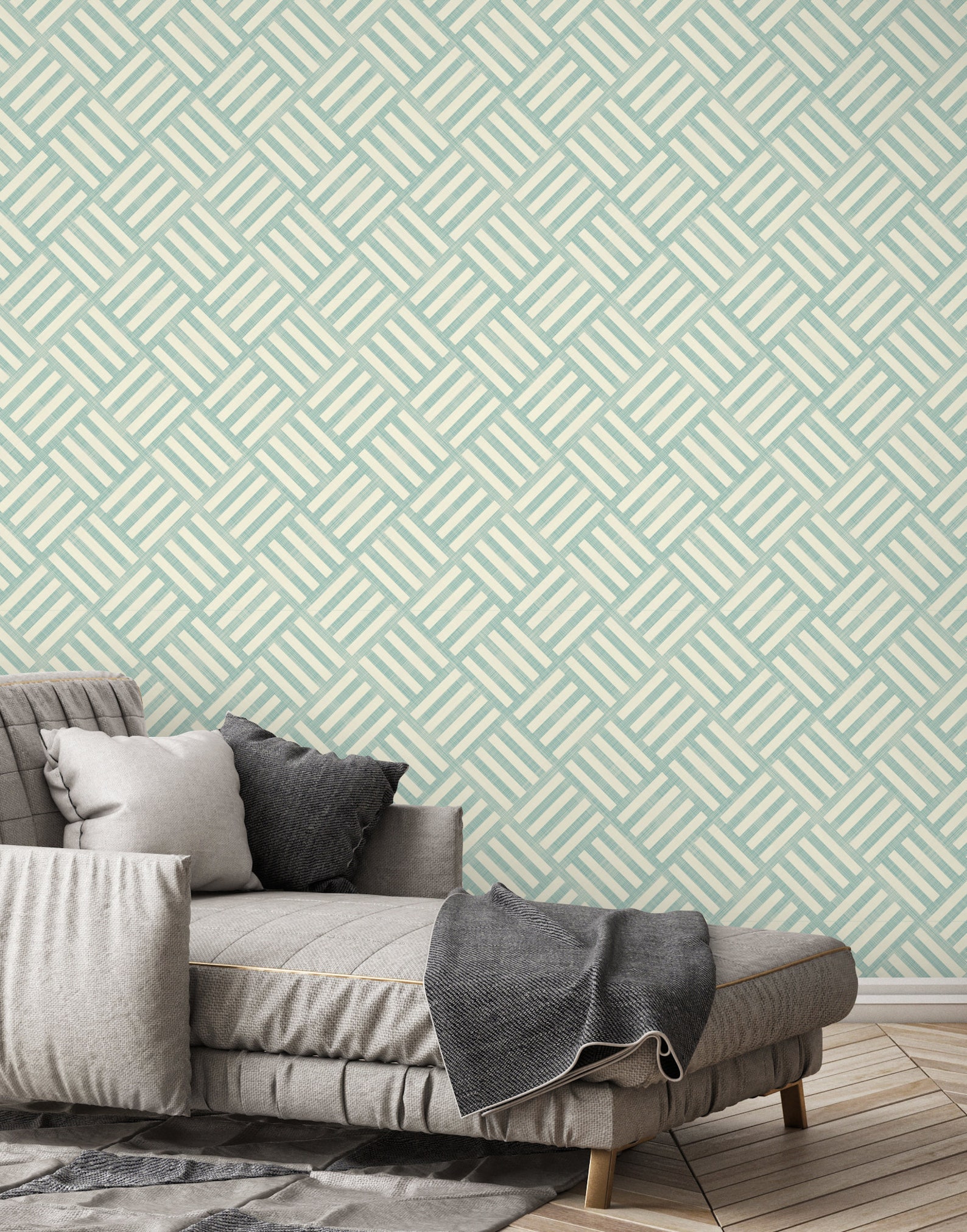 Cross Hatch Fabric Pattern Wall Paper Removable Peel and Stick - Etsy