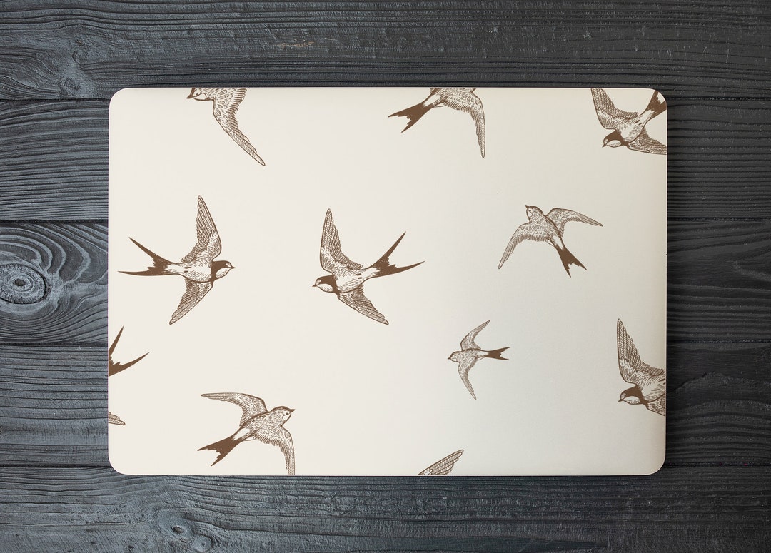 Spatzen im Flug Illustration Muster Laptop Haut, MacBook Skin, Computer ...