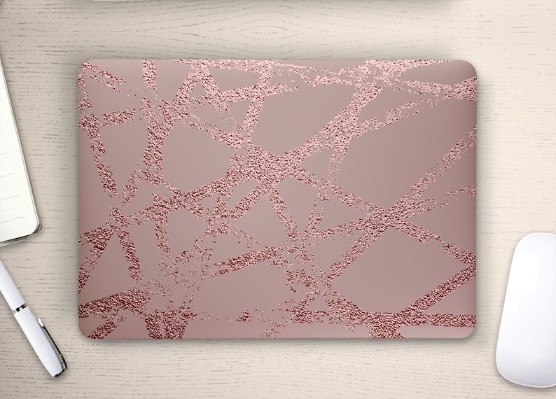 Rough Rose Mauve Chrome Foil Crossedmatte UNIVERSAL Laptop Skin ...