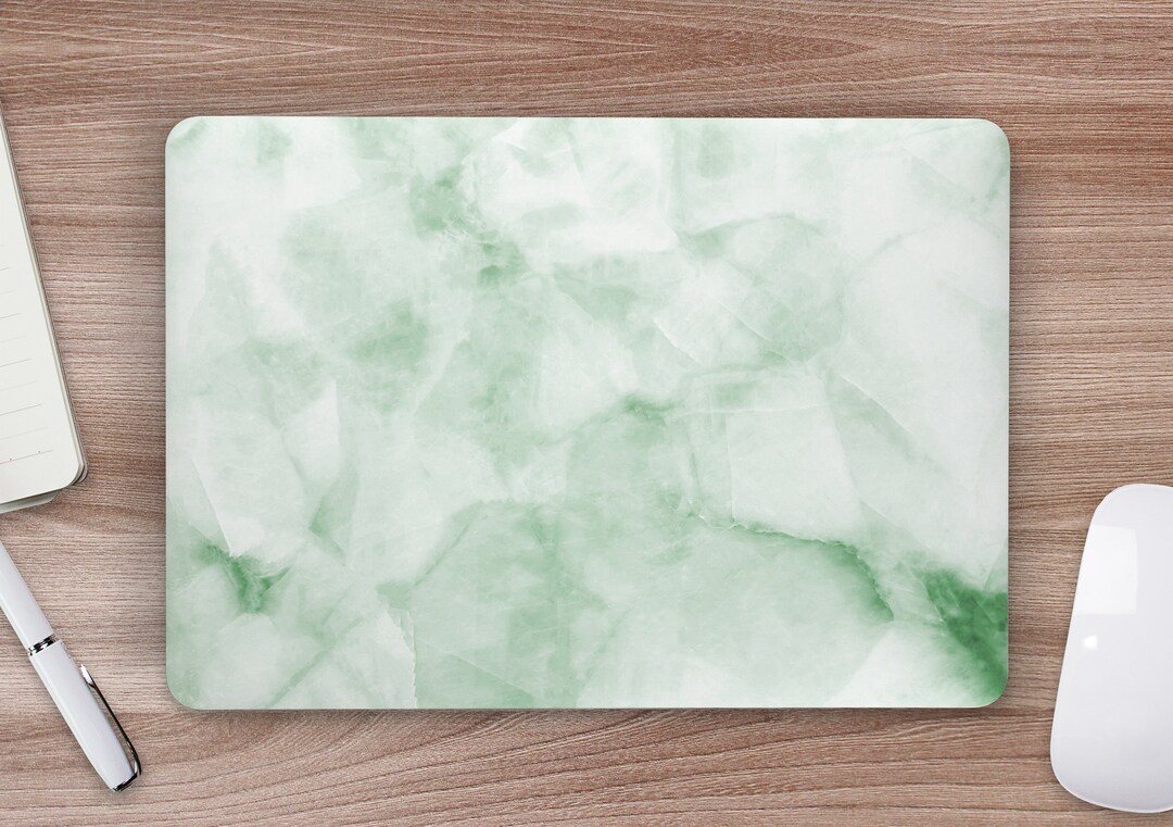 Green Subtle Stone Texture Laptop Skin, MacBook Skin, Computer Decal ...