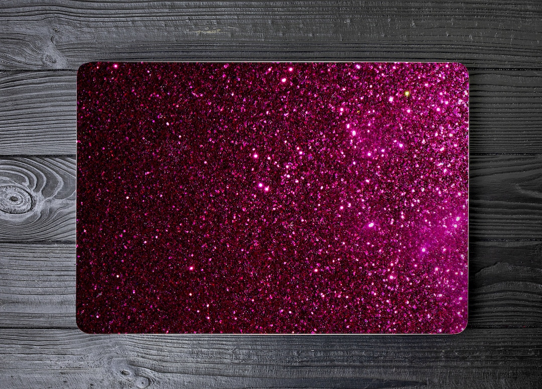 Magenta Violet Faux Sparkling Glitter UNIVERSAL Laptop Skin, Computer ...