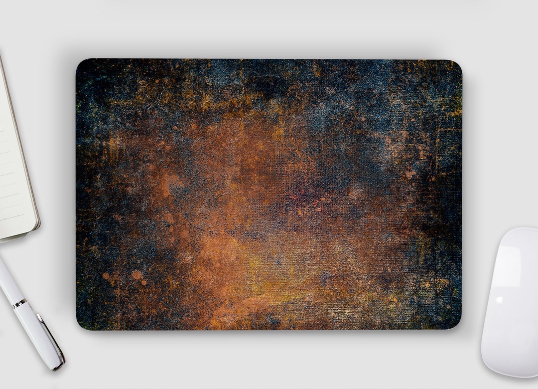 Distressed Rusty Metal Orange Brown Grey UNIVERSAL Laptop Skin ...