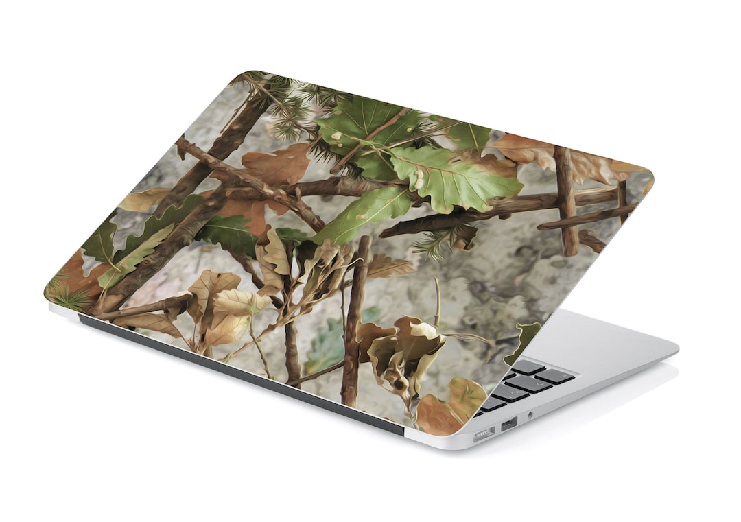 Real Natural Camouflage Woodland Camo Laptop Skin, MacBook Skin ...