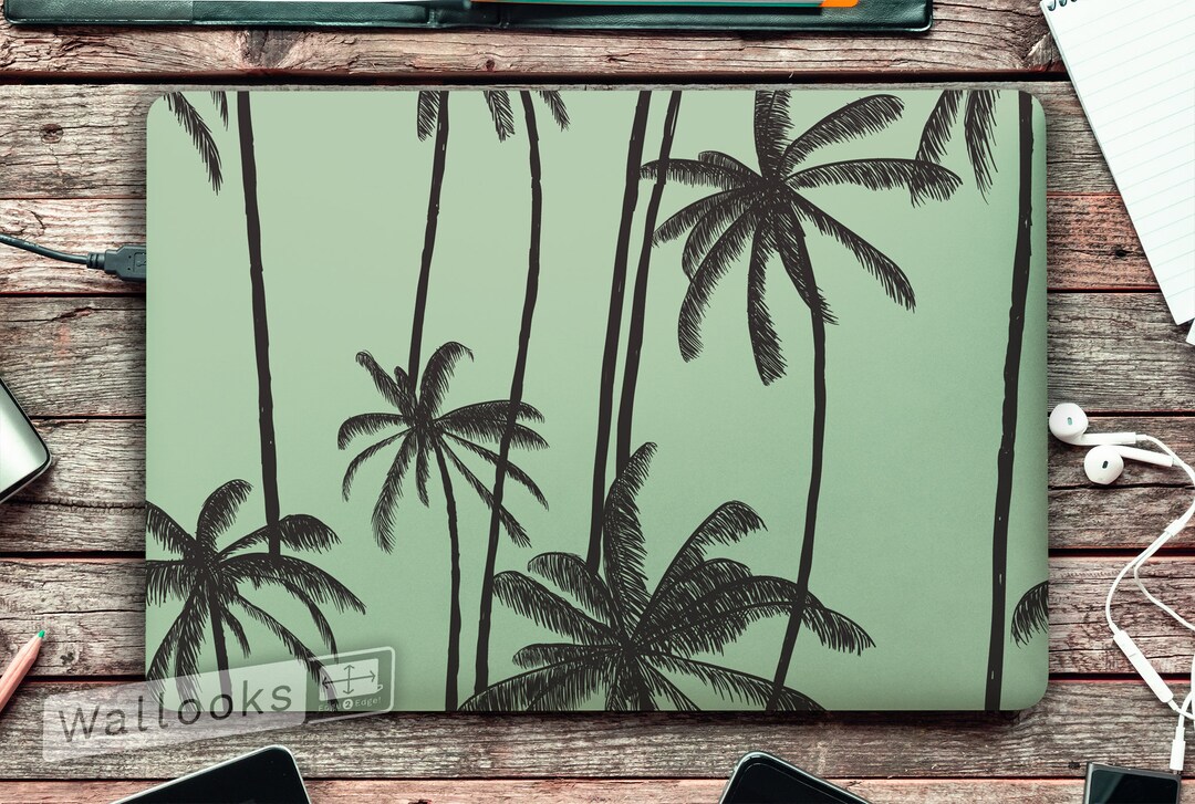 Tropical Palm Tree Pattern Laptop Skin, MacBook Skin, Computer Decal ...