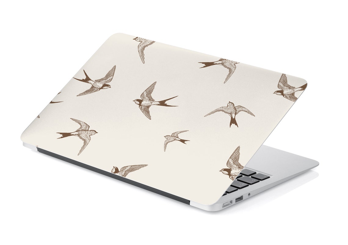 Sparrows in Flight Illustration Pattern Laptop Skin Macbook - Etsy