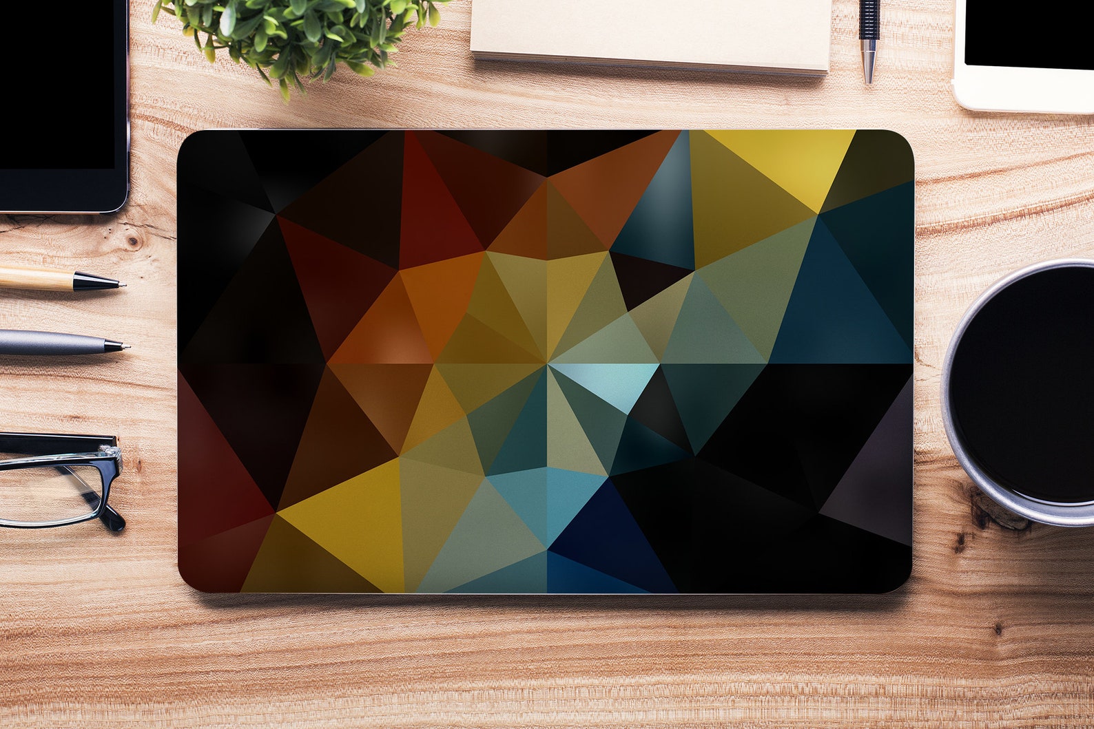 Muted Rainbow Prism Geometric Triangles UNIVERSAL Laptop Skin - Etsy