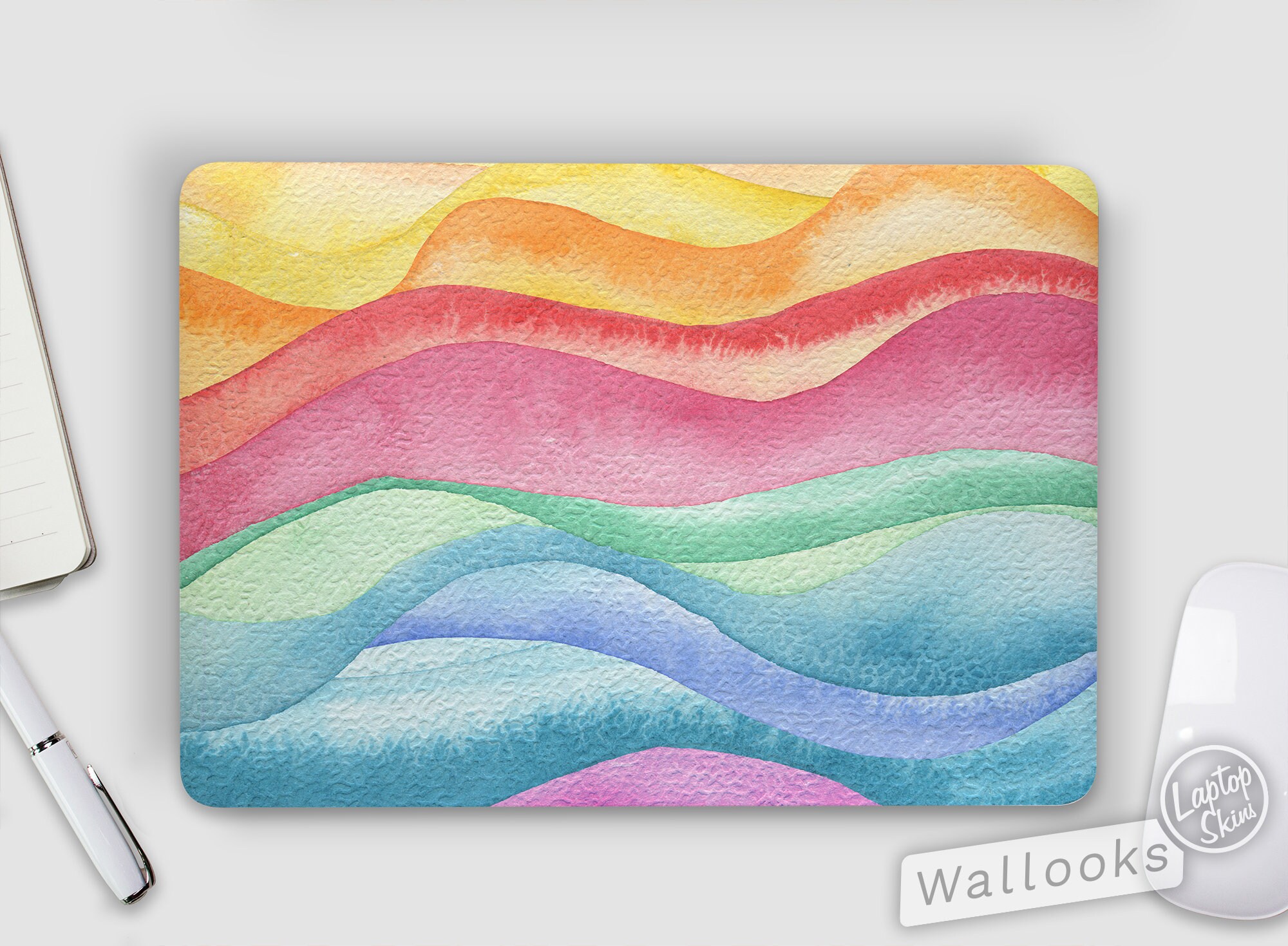Colorful Swirls Watercolor Texture Laptop Skin Macbook Skin - Etsy