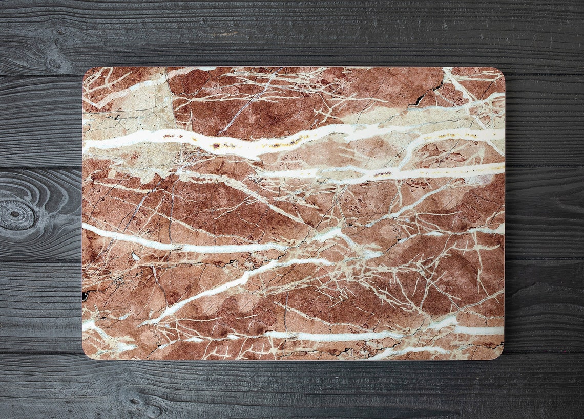 Natural Red Stone Granite Stone Laptop Skin, MacBook Skin, Computer ...