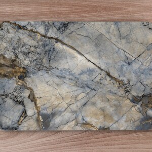 Shades of Grey & Brown Marble Stone Granite UNIVERSAL Laptop Skin ...