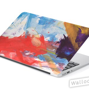 Colorful Oil Painting Smudges Artwork Universal Laptop Skin, Computer ...