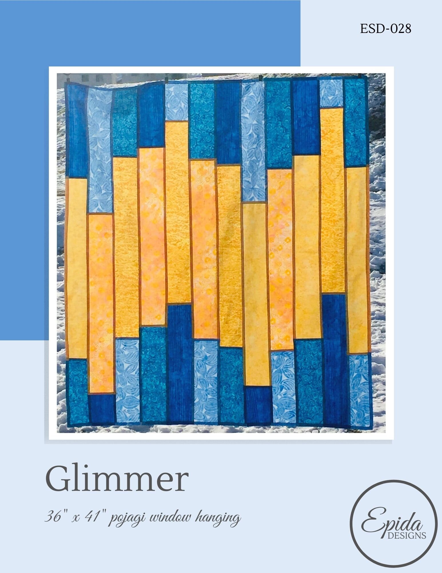 Glimmer Stained Glass Patchwork Window Hanging Pattern - Etsy