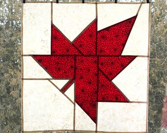 Glimmer Stained Glass Patchwork Window Hanging Pattern - Etsy