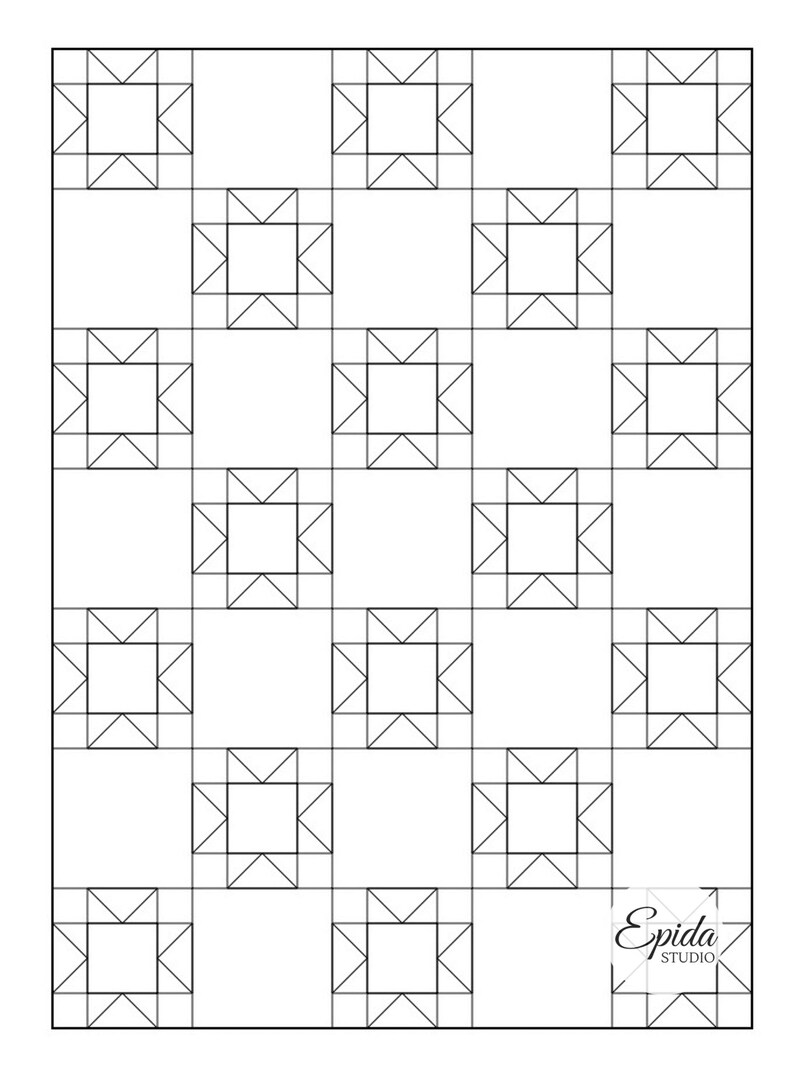 Sawtooth Star Printable Quilt Inspiration Workbook - Etsy