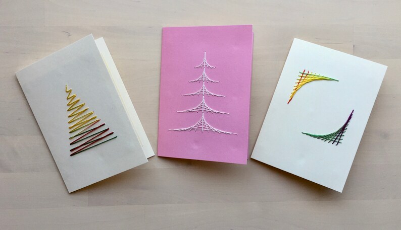 Embroidered Greeting Cards Pattern - Etsy