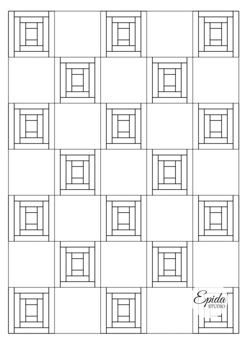 Courthouse Steps Printable Quilt Inspiration Workbook - Etsy