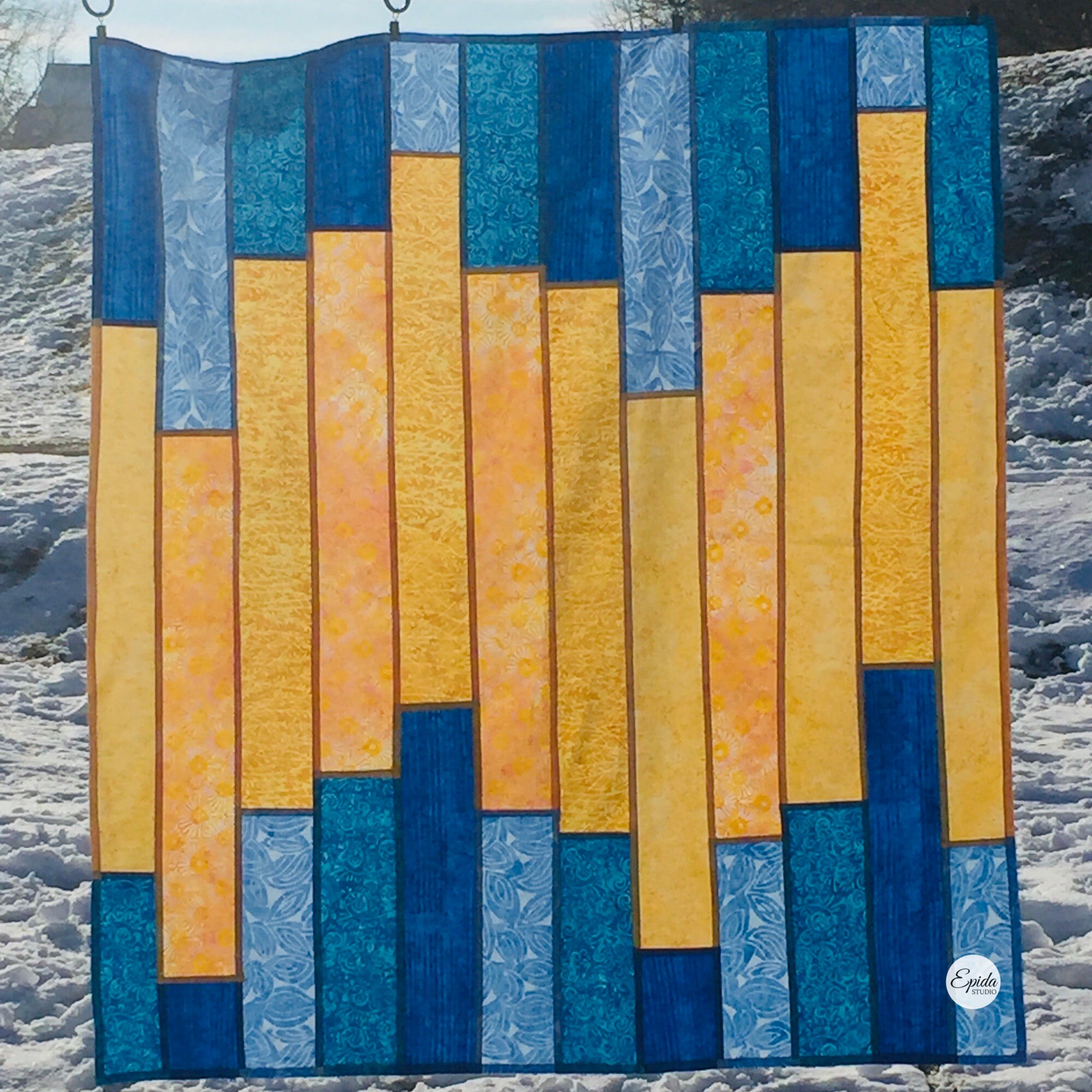 Glimmer Stained Glass Patchwork Window Hanging Pattern - Etsy