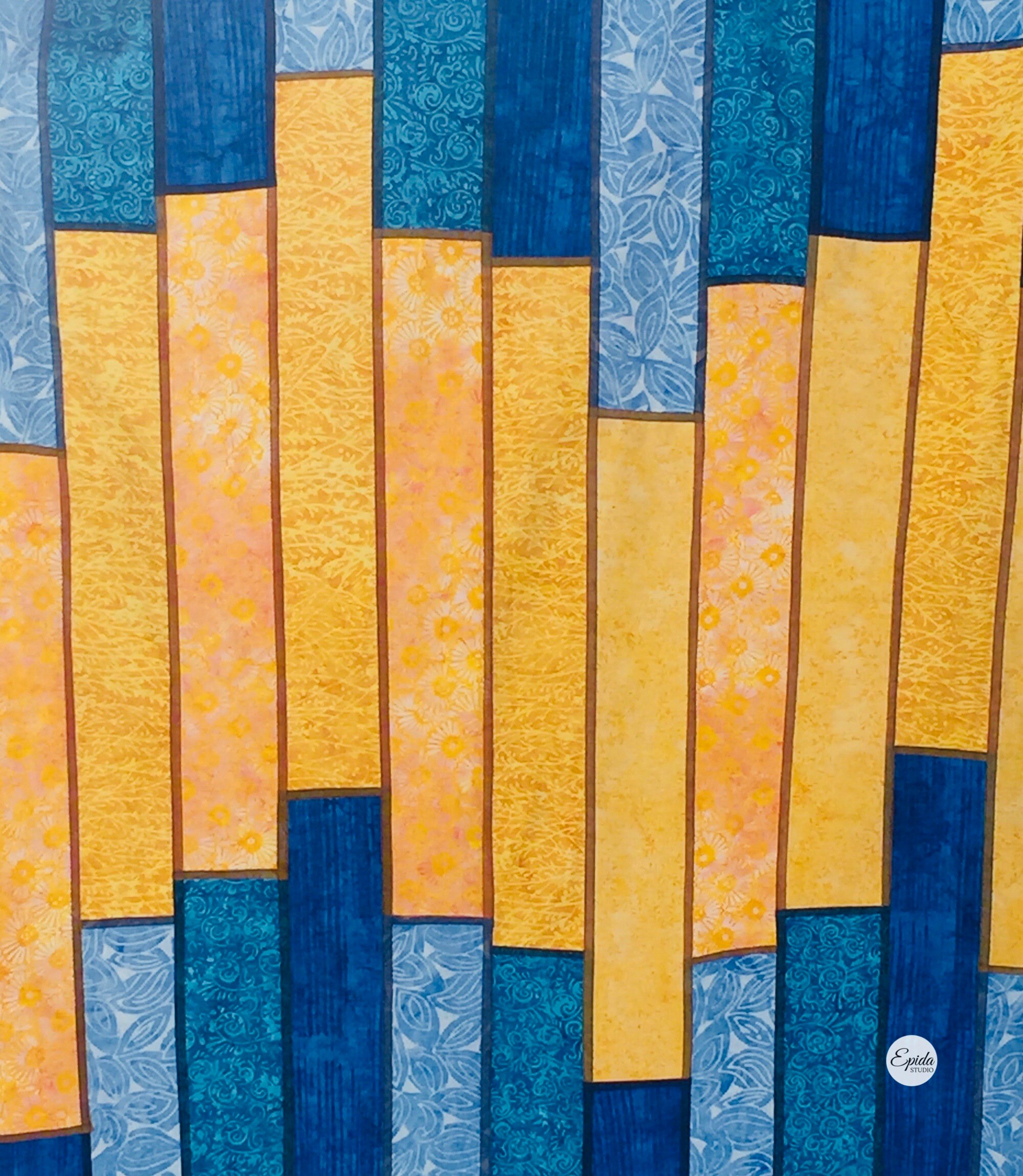 Glimmer Stained Glass Patchwork Window Hanging Pattern - Etsy