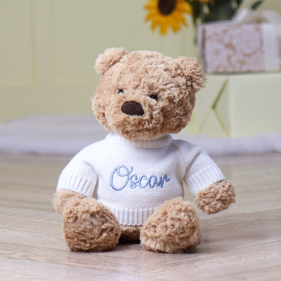 Personalised Jellycat Bumbly Bear Small Soft Toy - Etsy