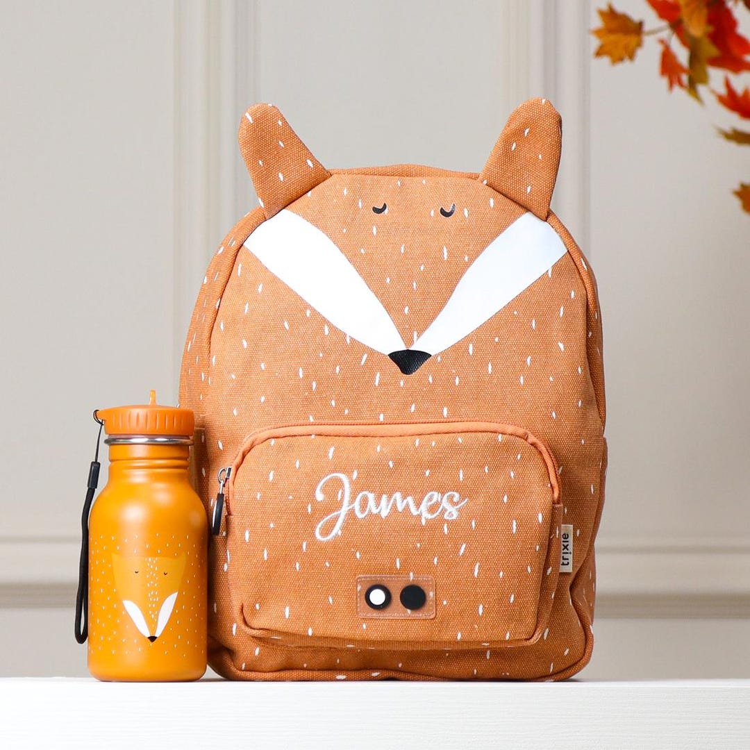 Personalised Trixie Fox Backpack for Nursery, School, Trips and ...