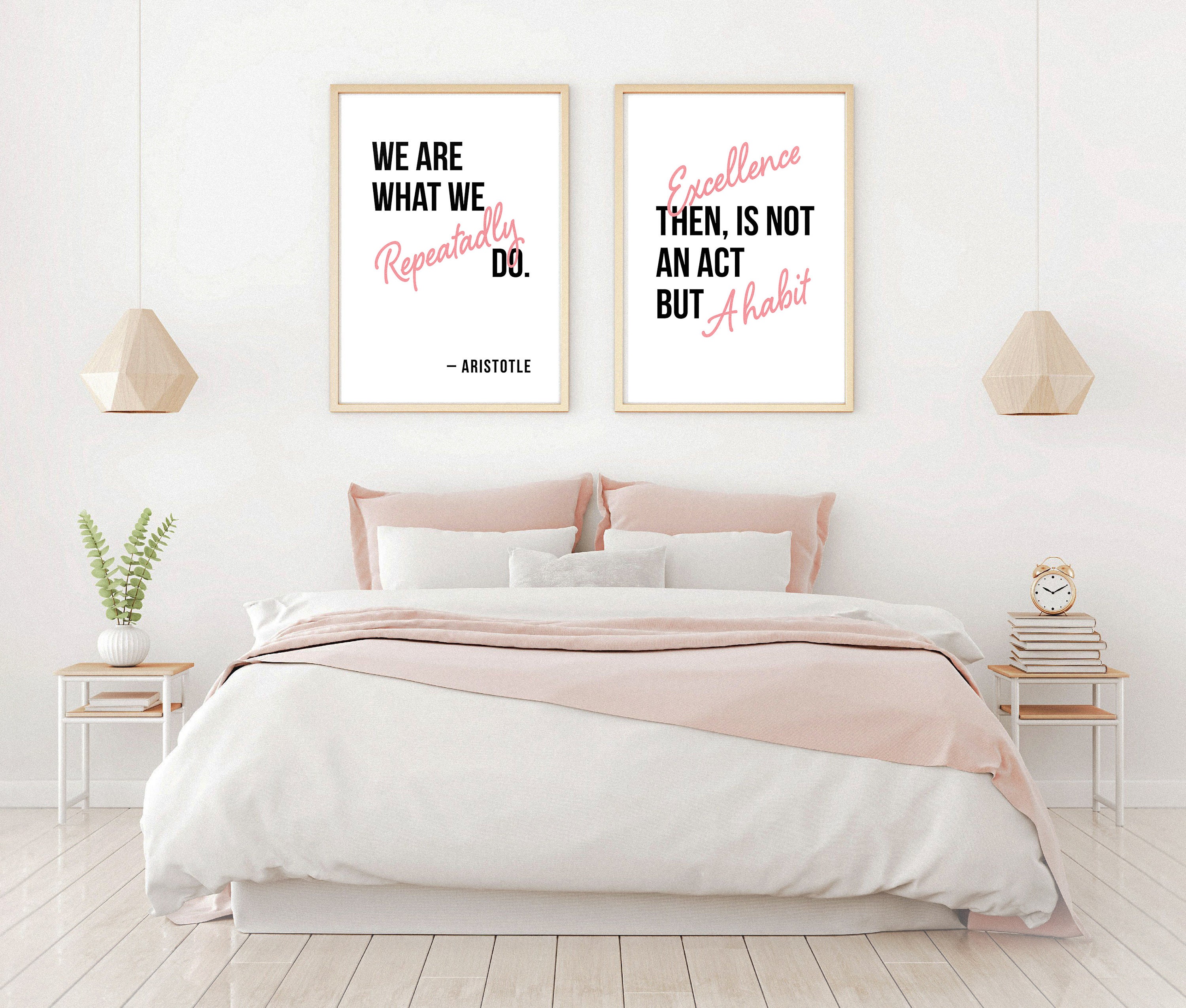 Aristotle Printable Wall Art. Set of 2 Prints Excellence, Habit Quote ...