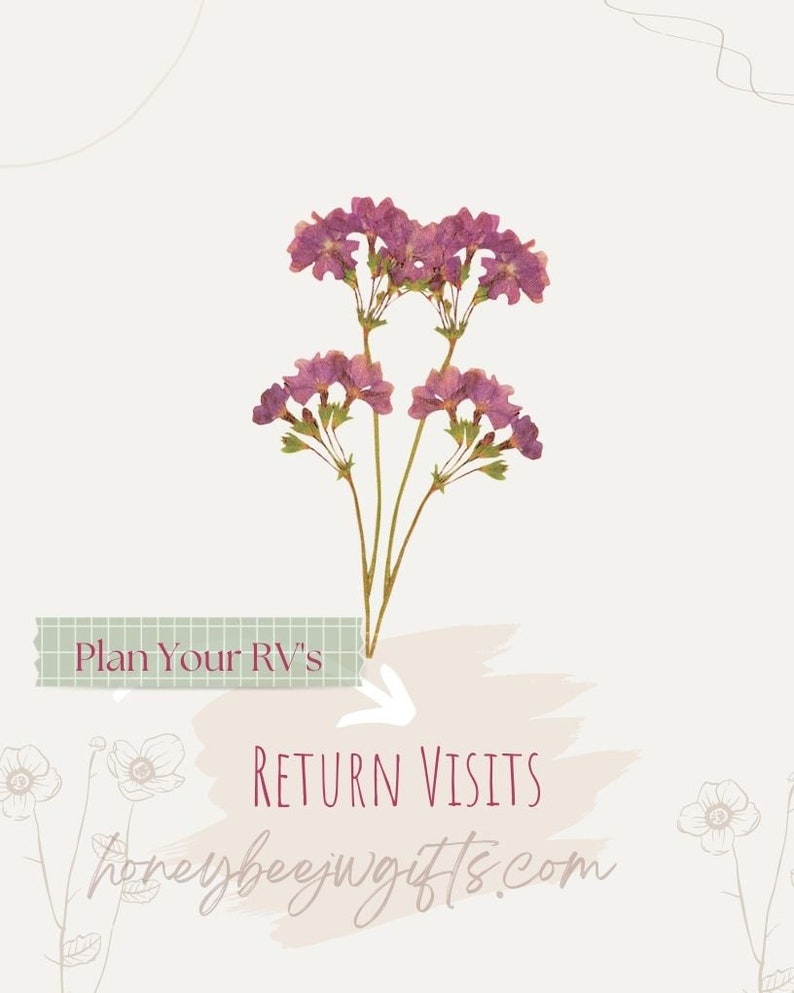 Jw Digital Return Visit Log With Extra Pages/2023 Calendar Included ...