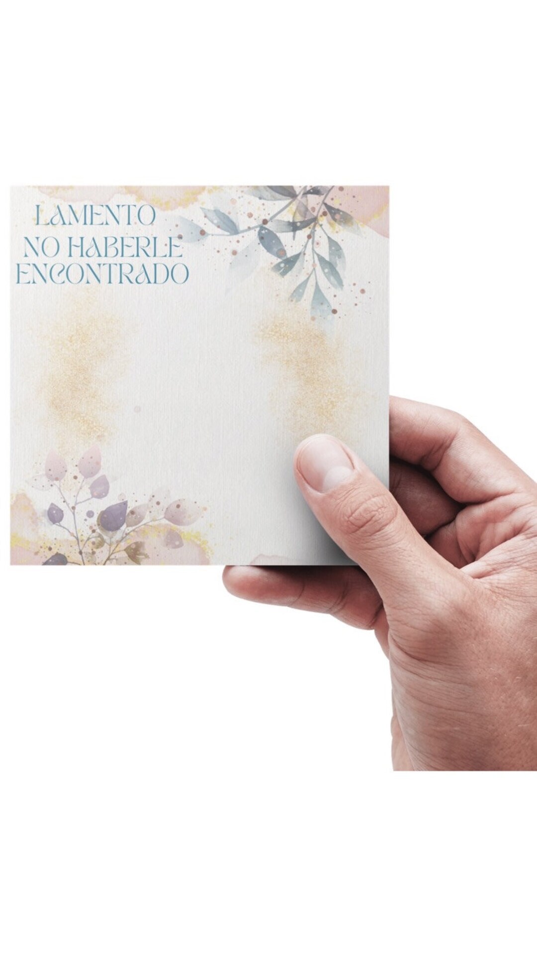 Spanish Sorry I Missed You Sticky Notes for the Field Ministry of ...