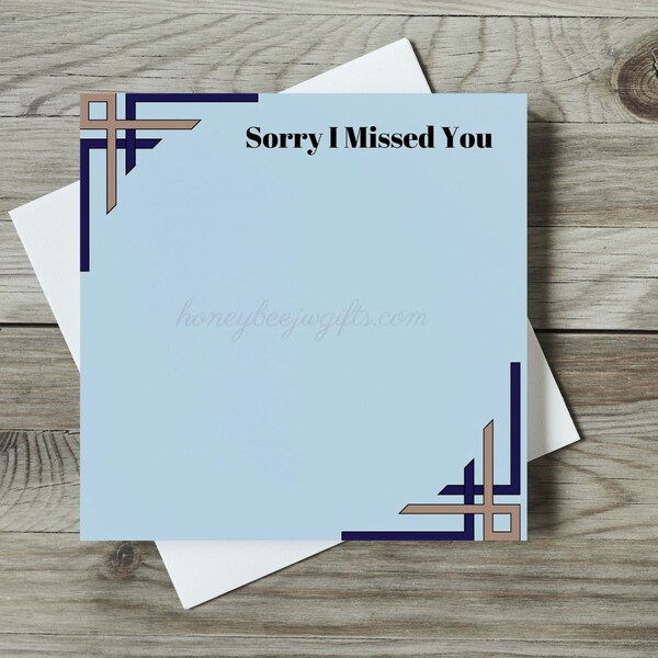 Sorry I Missed You Sticky Notes - Etsy