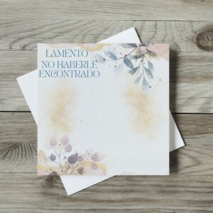 Spanish Sorry I Missed You Sticky Notes for the Field Ministry of ...