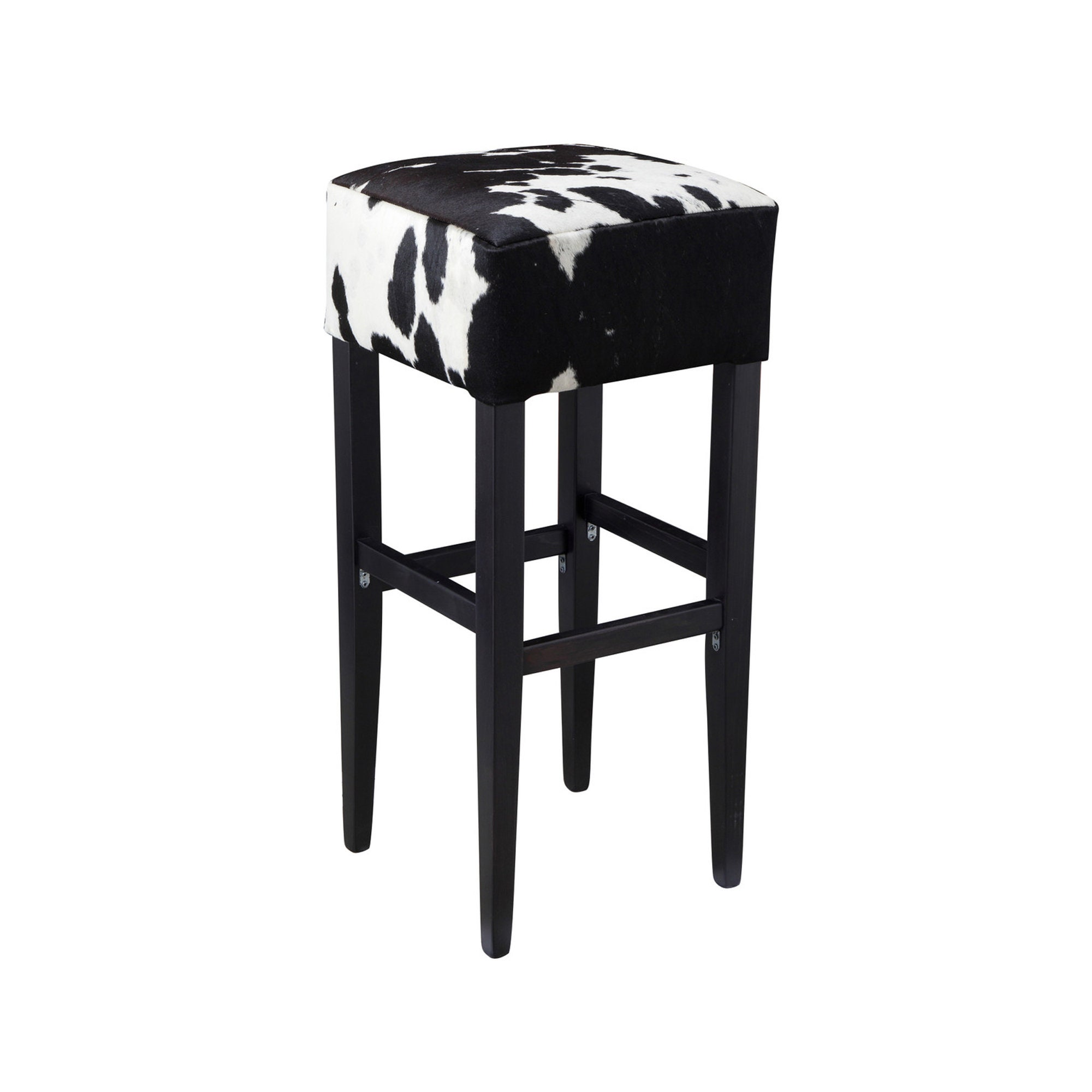Black and white cowhide bar stools store