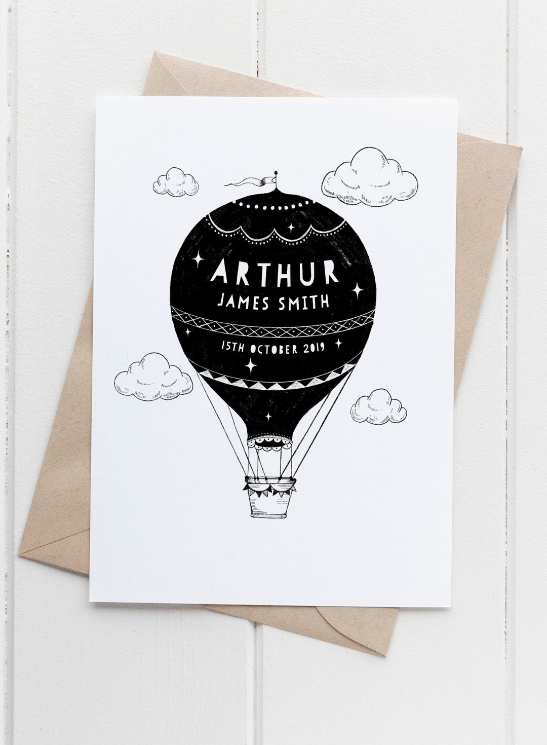 Personalised Baby Name Card New Baby Card Love Card 1st - Etsy