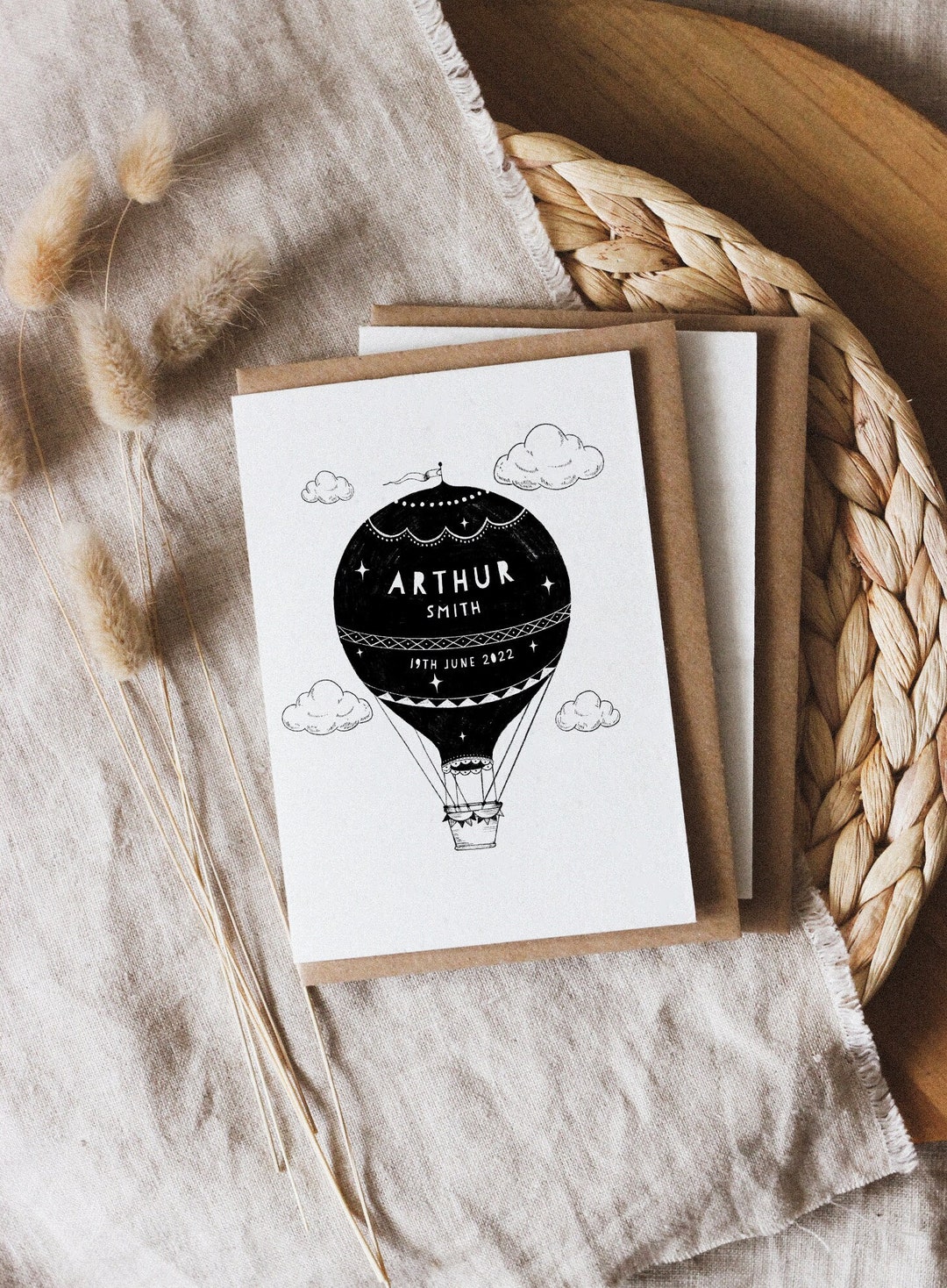 Personalised Baby Name Card New Baby Card Love Card 1st - Etsy