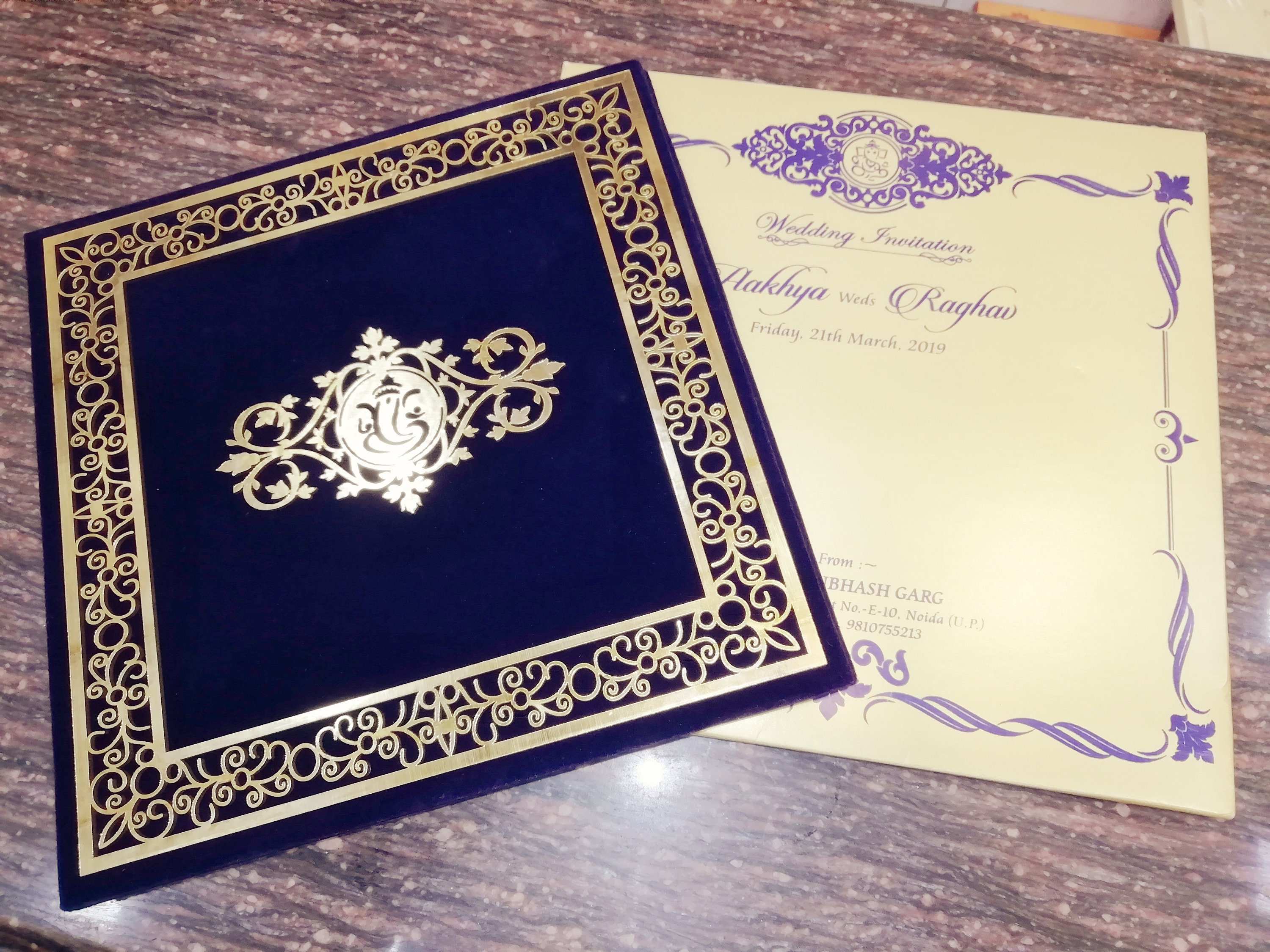 Velvet Wedding Invitation Folio, Velvet Invitation Folio, Velvet ...