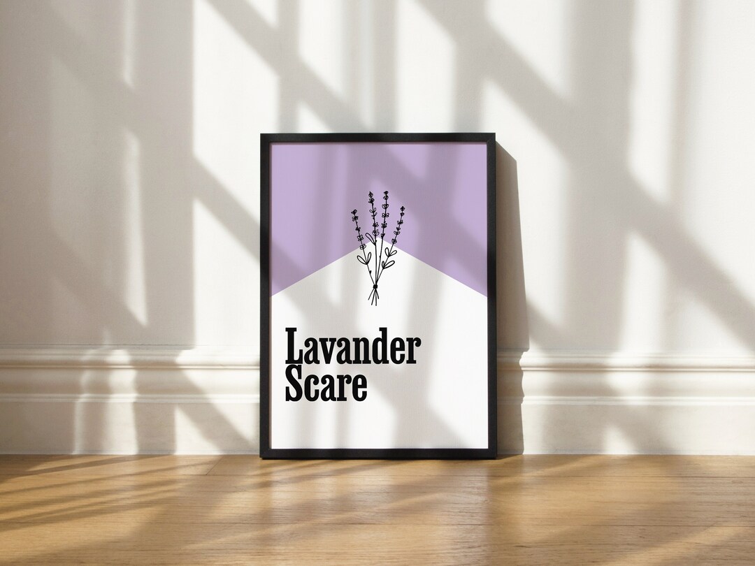 Lavender Scare Art Print | Vintage Style Queer Poster | Prints and ...