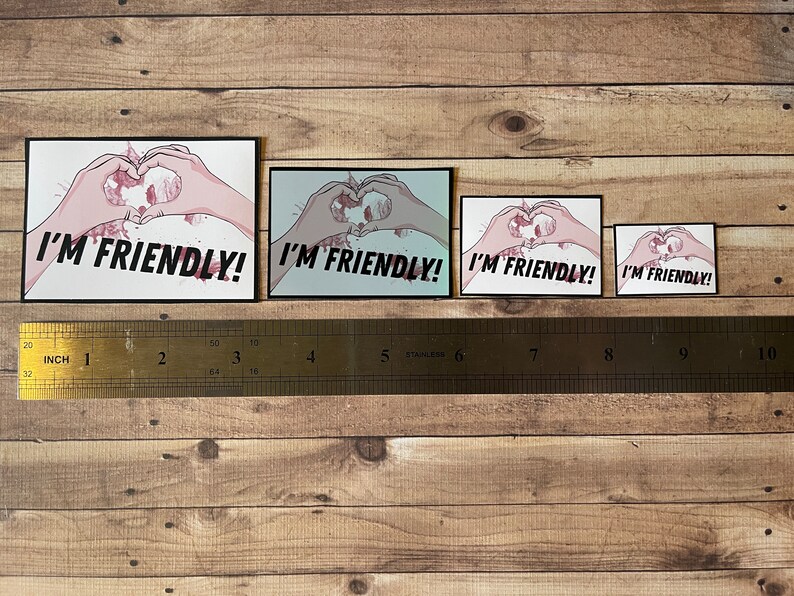 I'm Friendly Dayz Sticker/decal - Etsy