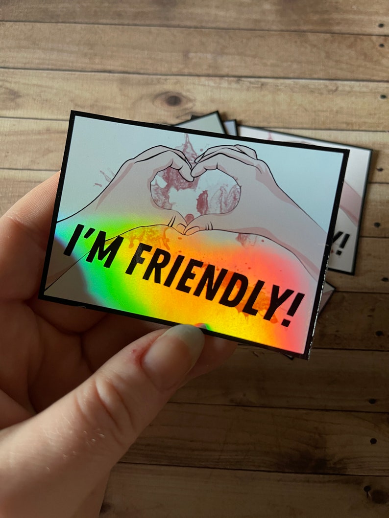 I'm Friendly Dayz Sticker/decal - Etsy