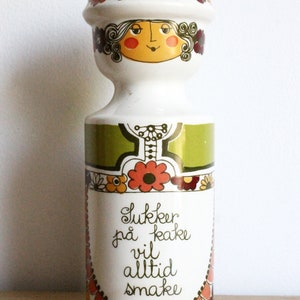 Vintage Figgjo Flint Folklore Lady Sugar Shaker, Turi Gramstad Oliver ...
