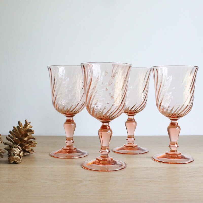 Pink Glassware - Etsy