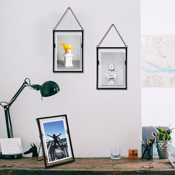 Black Metal Hanging Frame - Etsy UK
