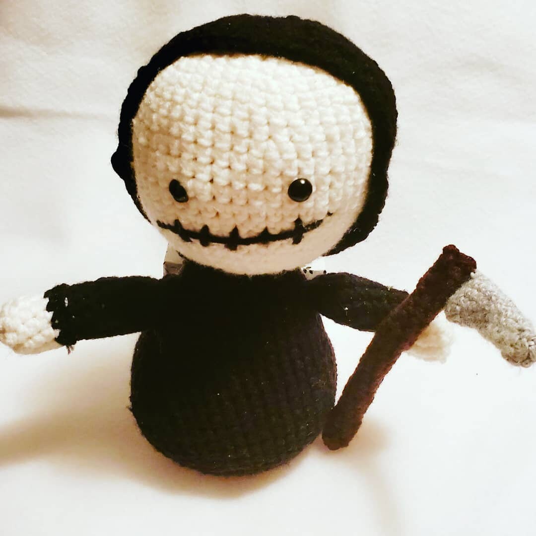 Grim Reaper Doll, Grim Reaper, Child's Toy, Decoration, Halloween ...