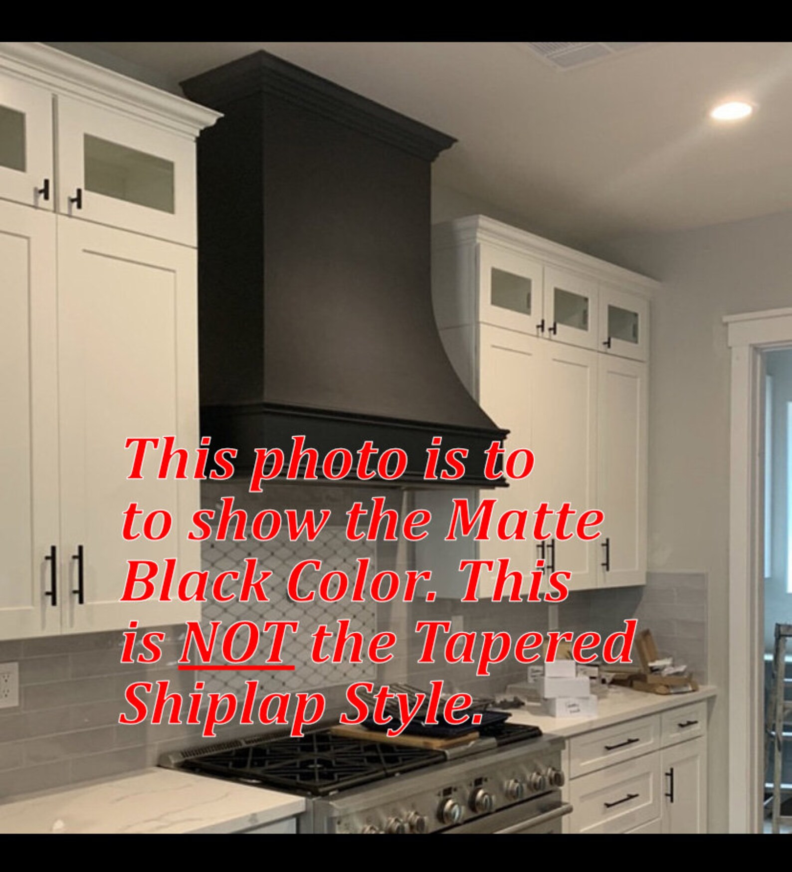 Tapered Shiplap Style Range Hood | Etsy