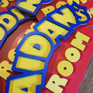 Toy Story Style Personalised Name Sign .. Any Name Made to Order - Etsy