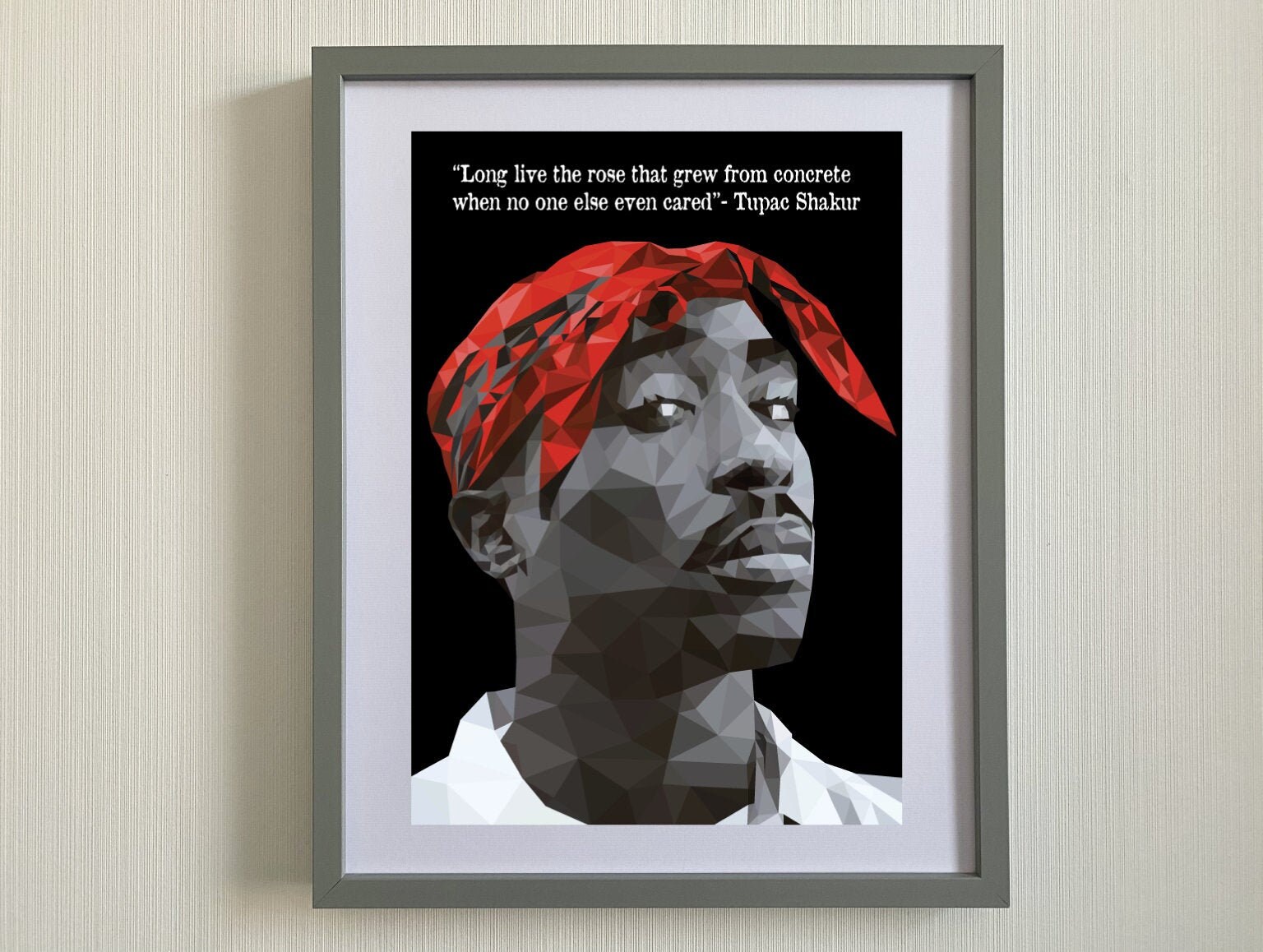 Tupac Print-the Rose That Grew From Concrete Inspired Print - Etsy UK