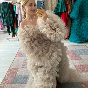 Andrea Tulle Coat in Mokko Color // Bestseller Favorite Color Maternity ...