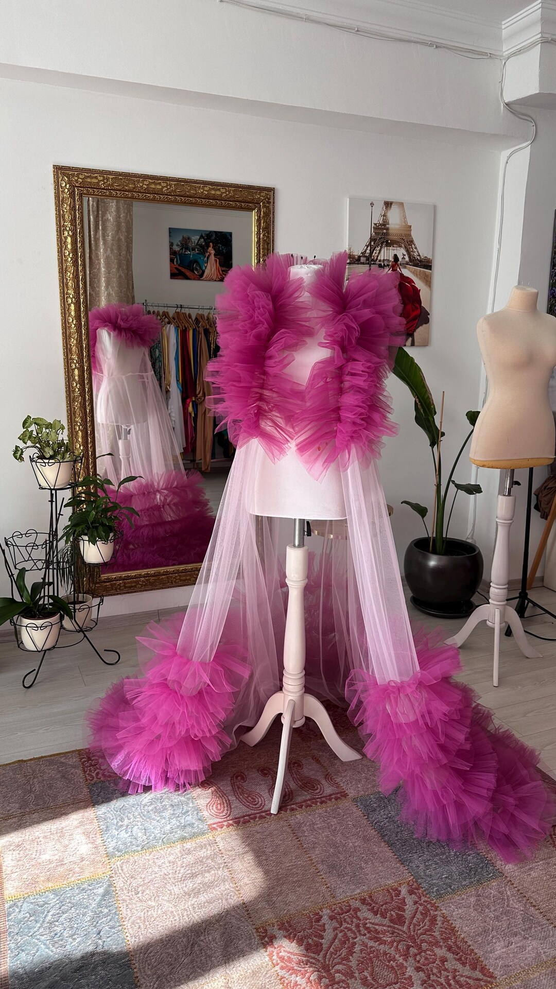 Puffy Collar Tulle Cape – Custom Color Sandra Miracle Cape - Etsy